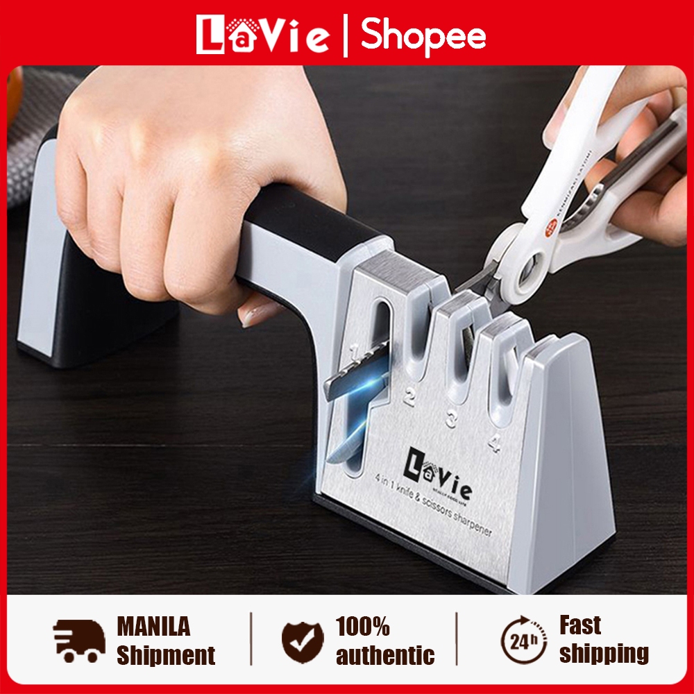 Portable Kitchen Knife Sharpener Stainless Steel Knife Sharpener Handheld Suitable for All ...