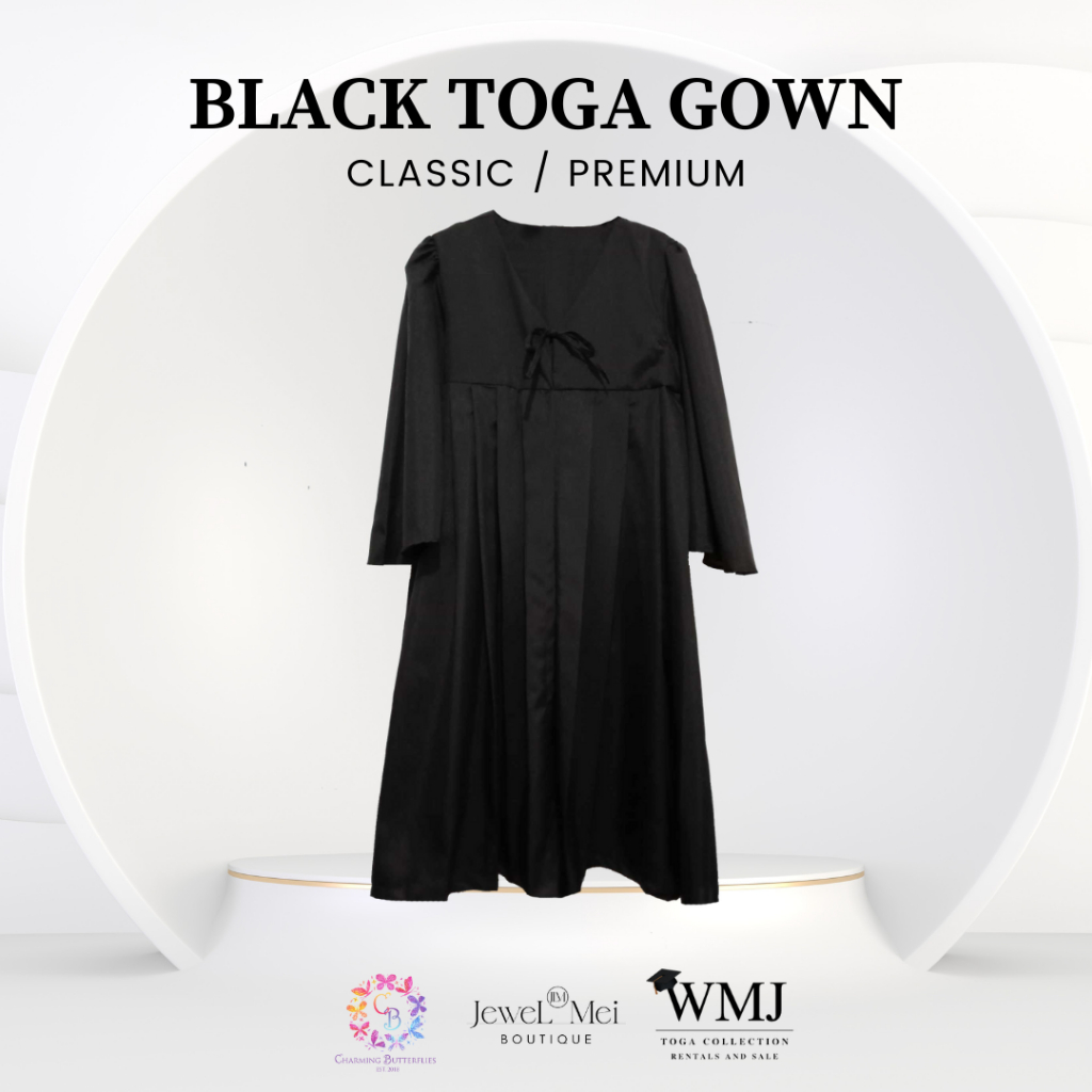 Black Toga Gown (Classic / Premium) | Shopee Philippines