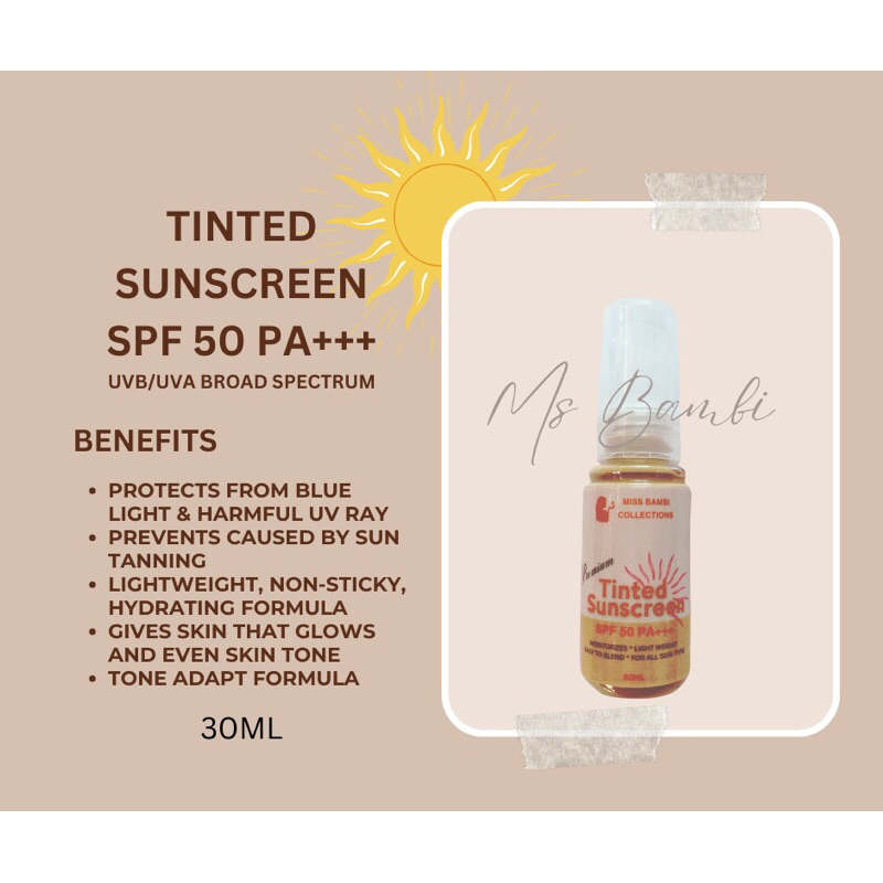 TINTED SUNSCREEN SPF 50 PA+++ TONE ADAPT POWDERY FINISH 30ML | Shopee ...