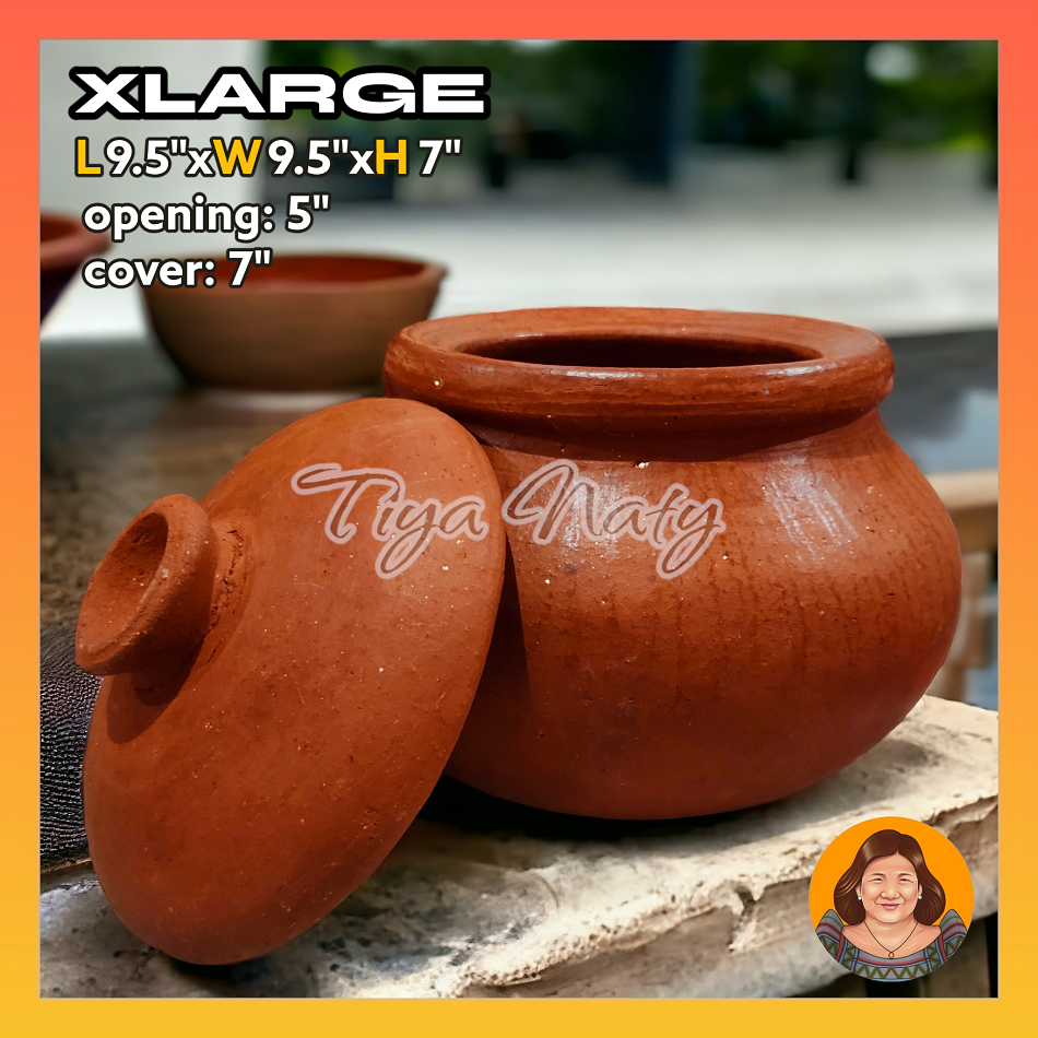 TIYA NATY 5-Liter Primitive Cooking Pot Palayok Terracotta Natural ...