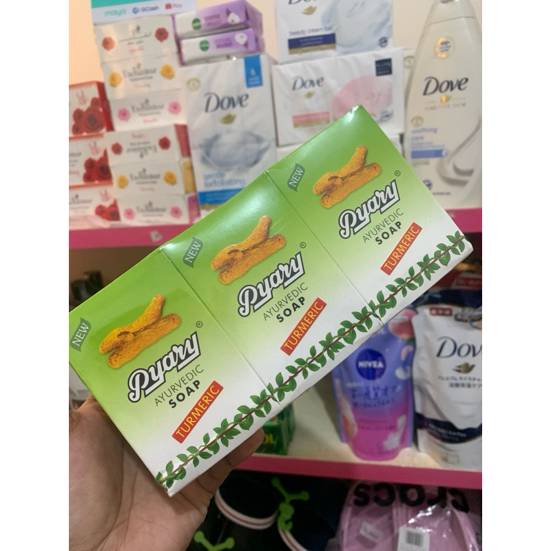 PYARY TURMERIC soap 75 grams x 6 pcs or 12 pcs | Shopee Philippines