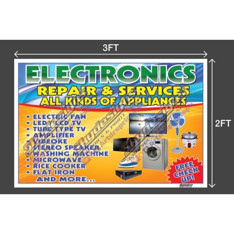 TARPAULIN PRINT FOR REPAIR SHOP DISPLAY | Shopee Philippines