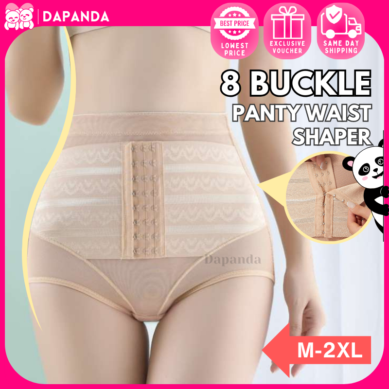 DAPANDA Woman Panty/Girdle High-waist Style Shapewear Upgraded 8buckle Solid Postpartum Restore ...