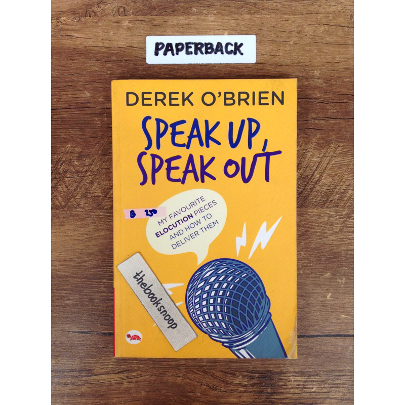 Spead Up, Speak Out: Elocution Pieces by Derek O’brien self-help ...