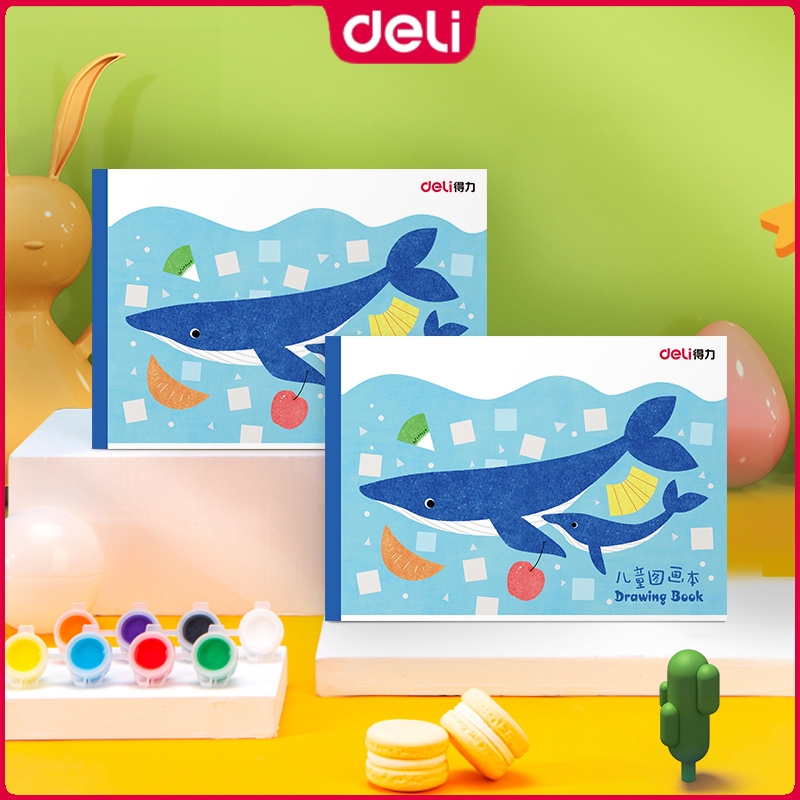 Deli 7718 Coloring Book 20Sheets Drawing Book Painting Picture Blank ...
