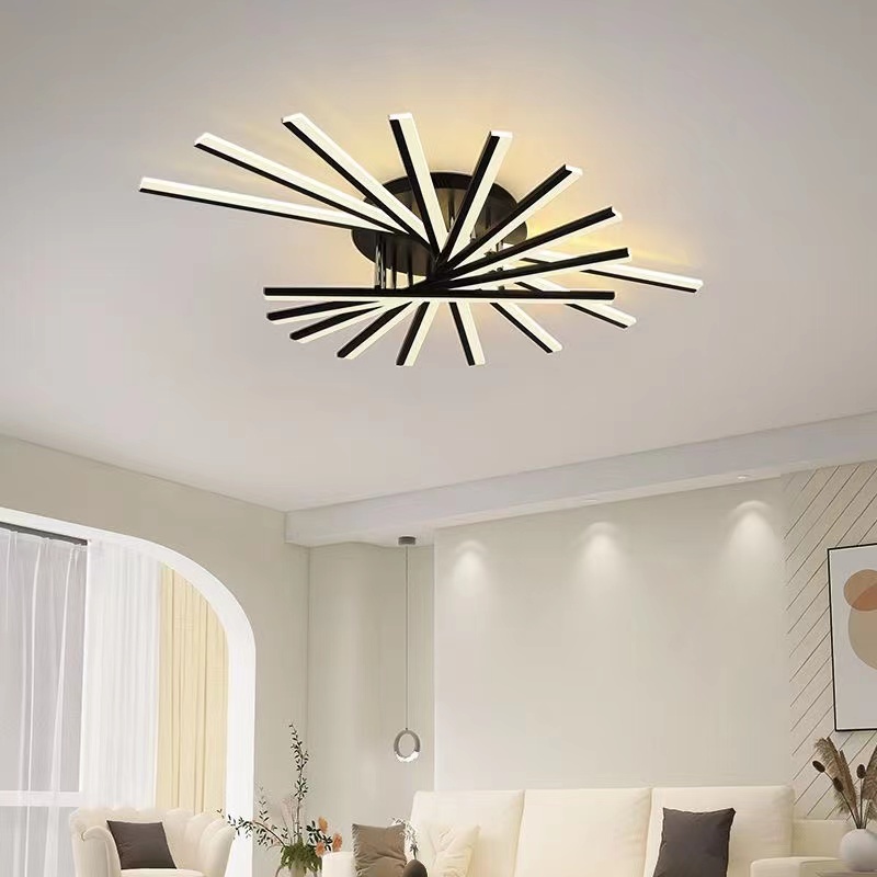 Led Ceiling Hanging Lamp Simple Chandelier Ceiling Light for Living ...