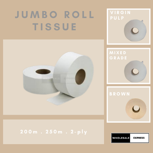 Wholesale Express Jumbo Roll Tissue (200m & 250m) - By Roll | Shopee ...