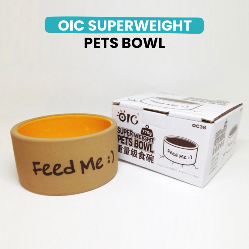 OIC® Superweight Food/Water Bowl for Rabbits, Chinchillas & Cats ...