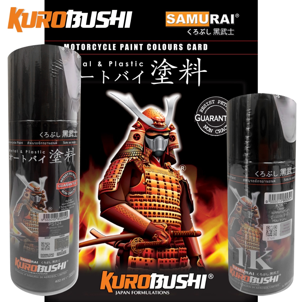 Original Samurai Paint Kuro Bushi 300ml 400ml Standard Colors & Primer ...