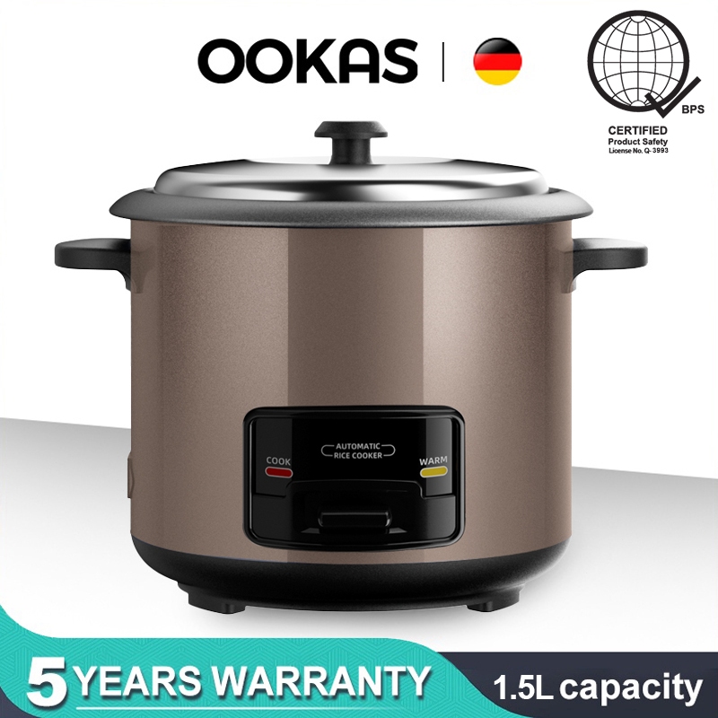 OOKAS Home High End Mini Rice Cooker Standard 1.5L Capacity Multi ...