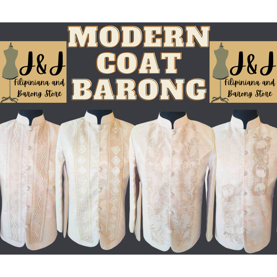 MODERN COAT BARONG VENUSHA MATERIAL | Shopee Philippines