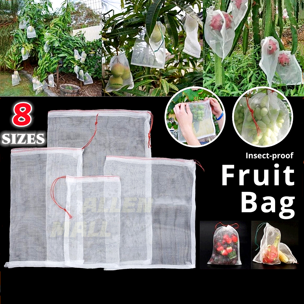 Reusable Nylon Insect-Proof Mesh Bag,Fruit Bags,Anti-Fruit Fly Net ...