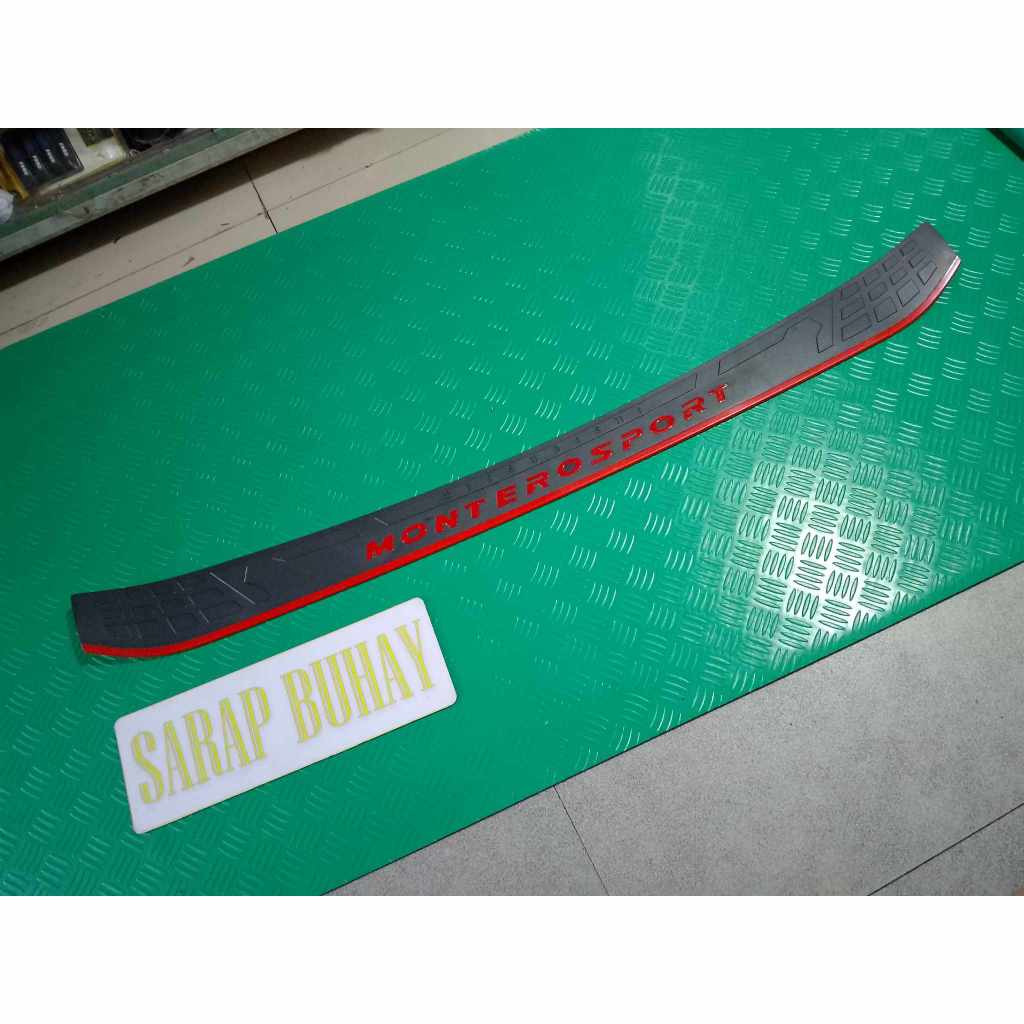 Mitsubishi Montero 2020 to 2021 Rear Step Sill Bumper Guard Red Lining ...