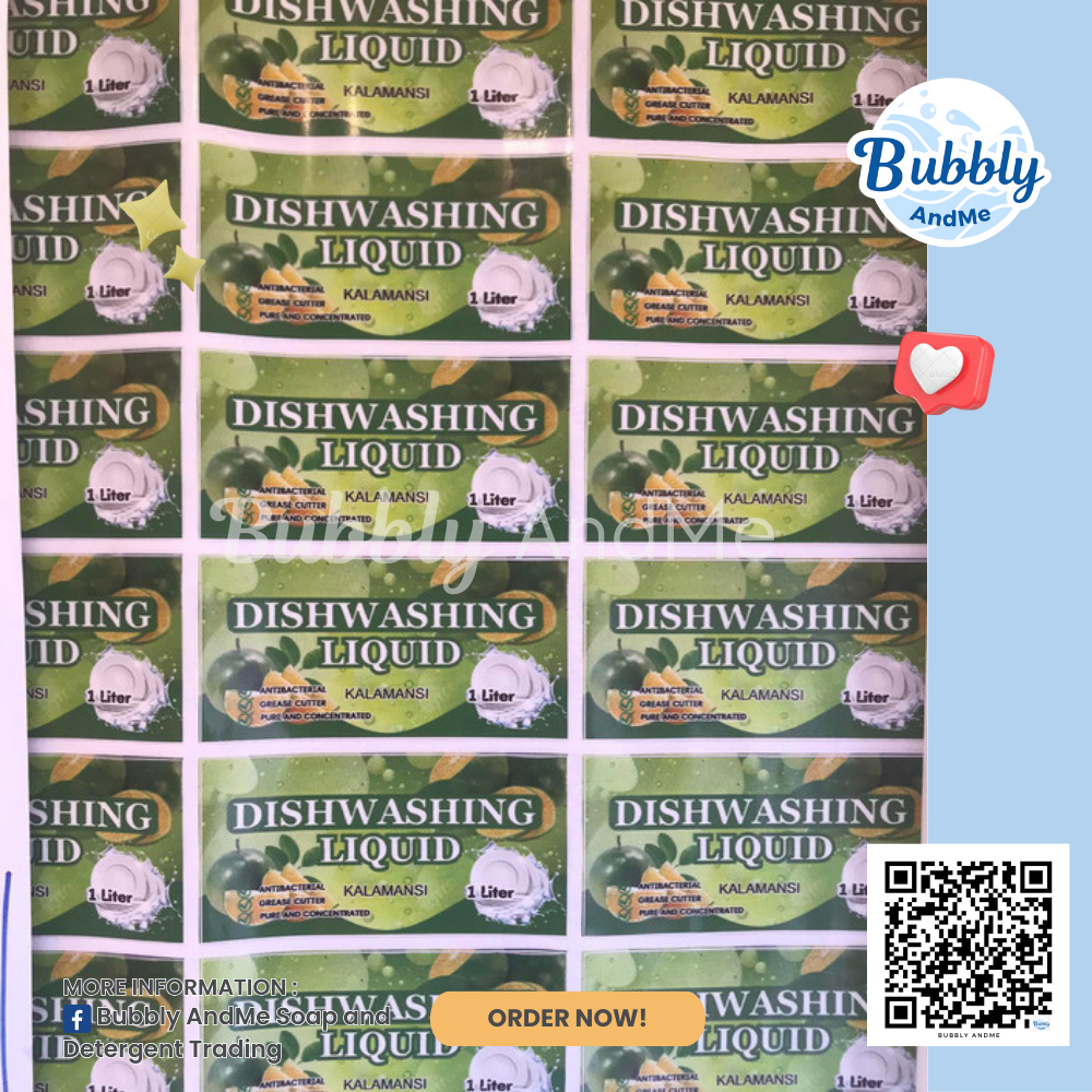 Dishwashing Liquid Label (1 Liter) | Shopee Philippines