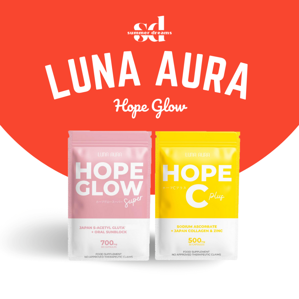 LUNA AURA Hope Glow Super Biggie Glutathione With Oral Sunblock Hope C ...