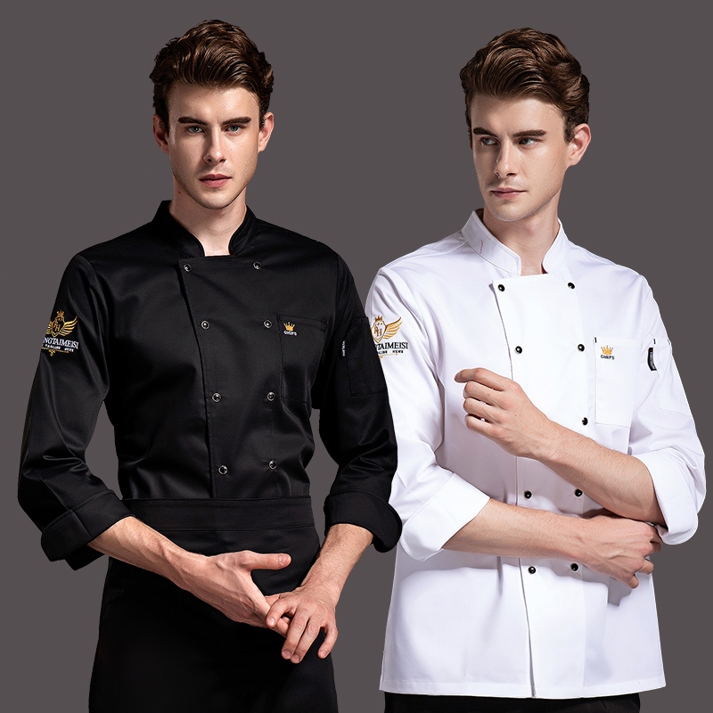 Chef Uniform for Men Women Cotton Chefs Uniform Chef Jacket Catering ...