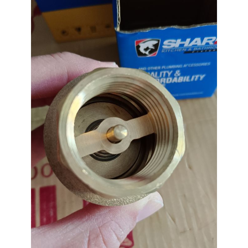 SHARK Brass Vertical Check Valve 1/2 3/4 & 1 Heavy duty | Shopee ...
