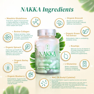 Nakka Glutathione 10 in 1 Japan Formulated Beauty and Wellness capsule ...