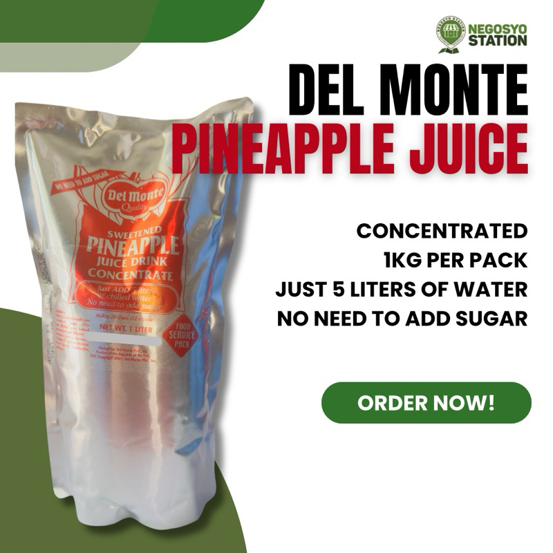 DEL MONTE PINEAPPLE JUICE CONCENTRATE 1Liter | Shopee Philippines