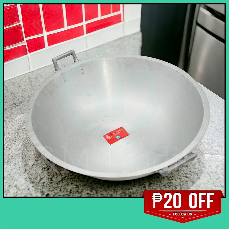 Kawa Makapal / Kawali double handle ALUMINUM Frying fan thick Malalim ...