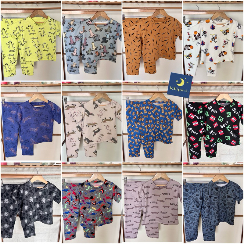 Idlip kids BOYS(1-8yo) Printed Cotton Pajamas Terno Set - Collection 1 ...