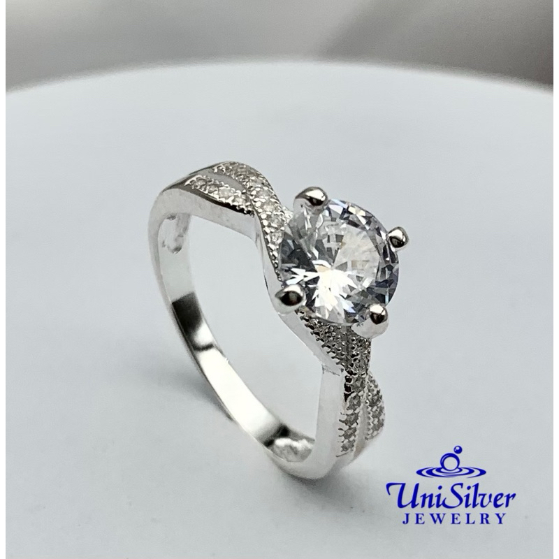 Unisilver 925 Sterling Lady's Ring (RS450-1001 178) | Shopee Philippines