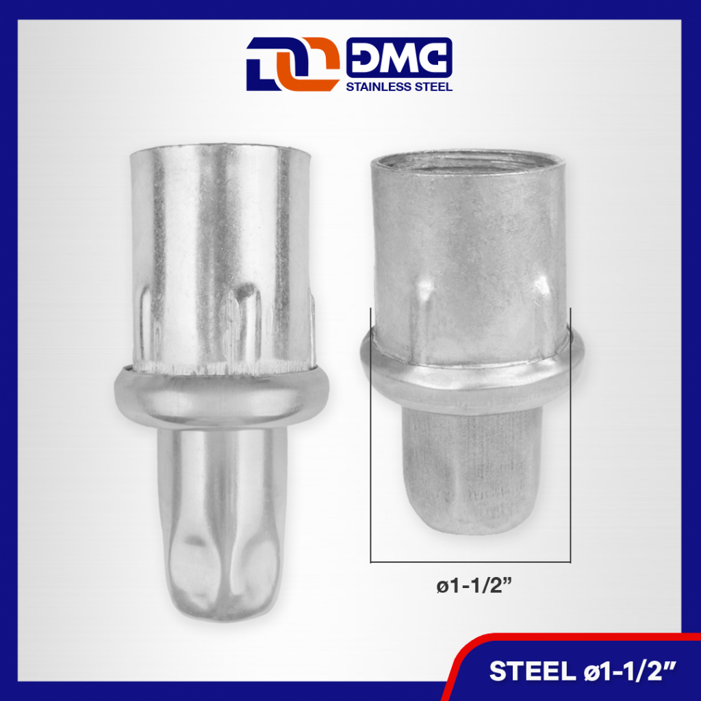 1PC Adjustable Footing Steel Bullet Footing Steel Round Tube Square ...