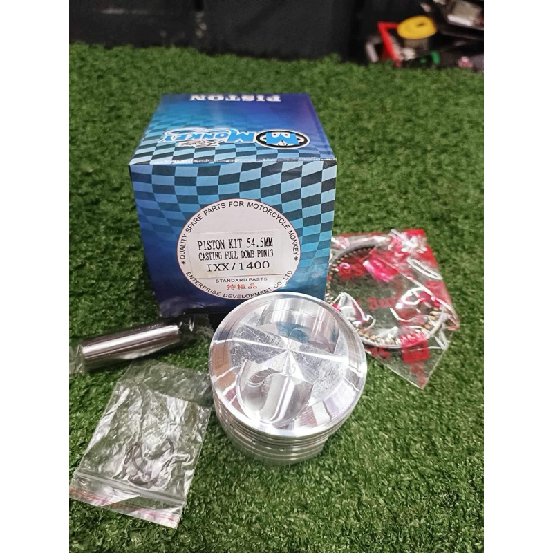Racing Monkey 54.5mm Piston Kit Full Dome for WAVE 125 / XRM 125 ...