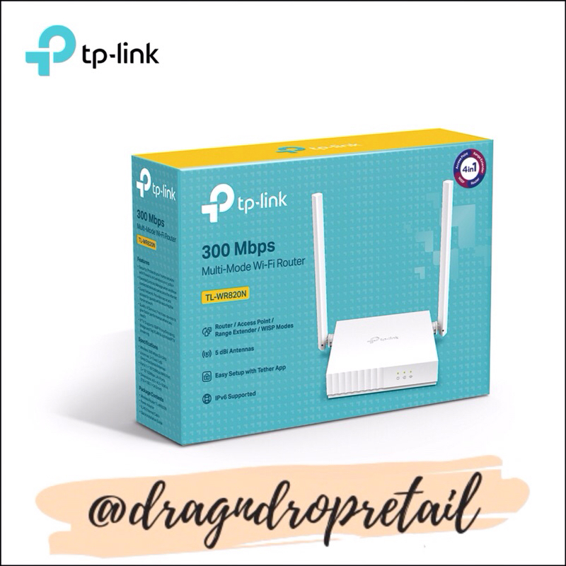TP-LINK 300 Mbps Multi-Mode Wi-Fi Router (TL-WR820N) | Shopee Philippines