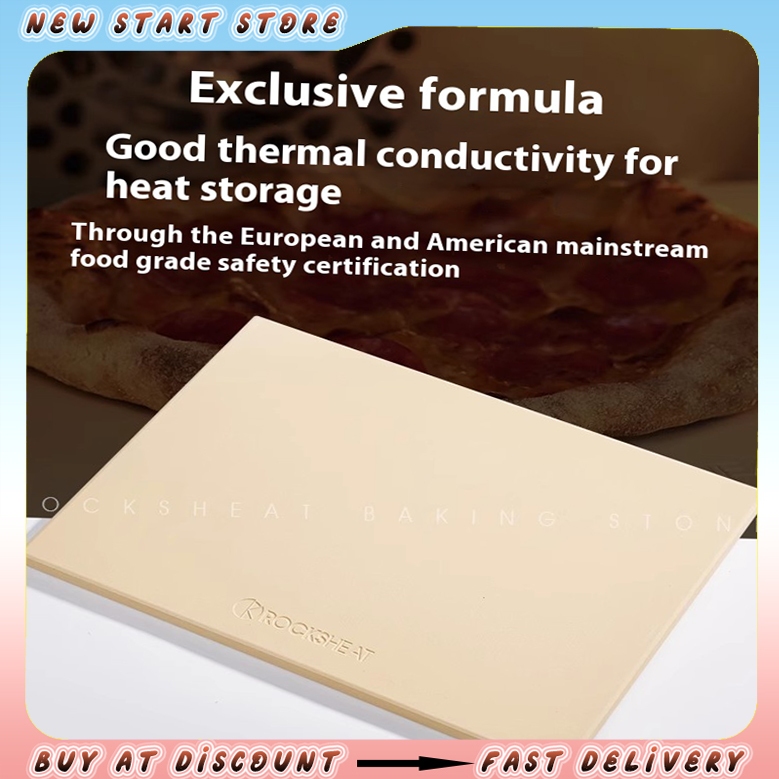 Baked pizza SLATE 12X12 inch tuff cordierite made from pizzeria ovens ...
