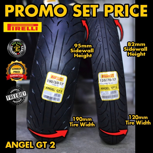 PIRELLI TIRES ANGEL GT2 PROMO SET PRICE BY TAKARA TIRES, Motorcycle ...