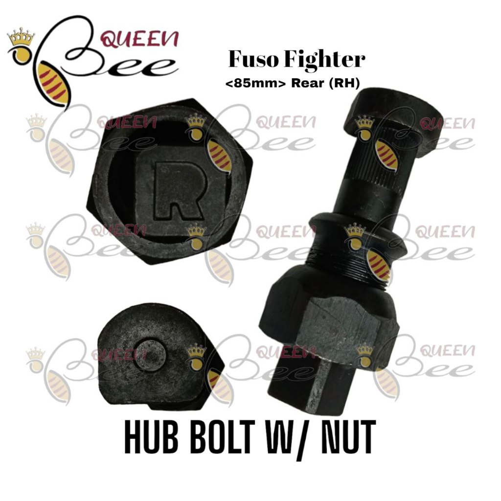 QUEENBEE Mitsubishi Fuso Fighter TRUCK 85mm HUB BOLT W/ NUT REAR RH/LH ...