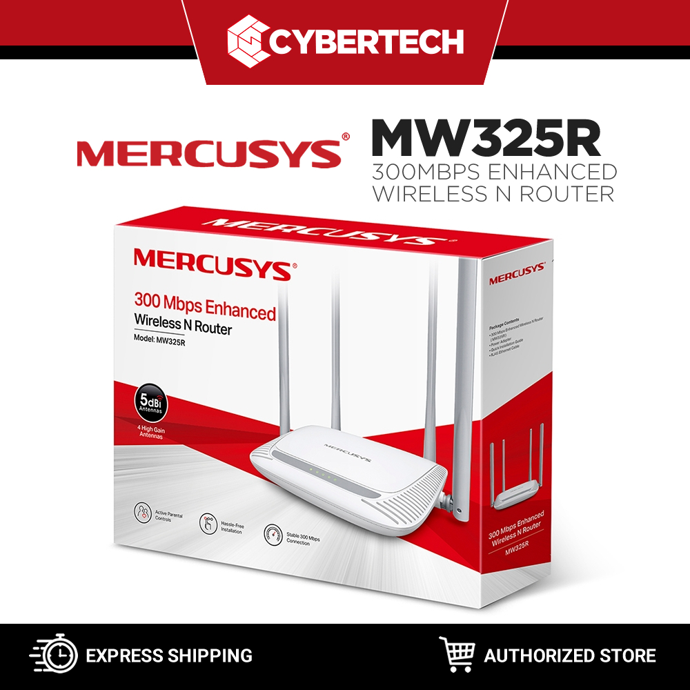Cybertech Mercusys MW325R 300Mbps Enhanced Wireless N Router | Shopee ...