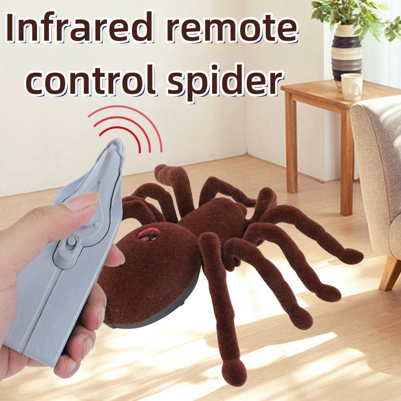 Horror Soft Plush Spider Infrared Rc Wolf Spider Remote Contro Toys ...