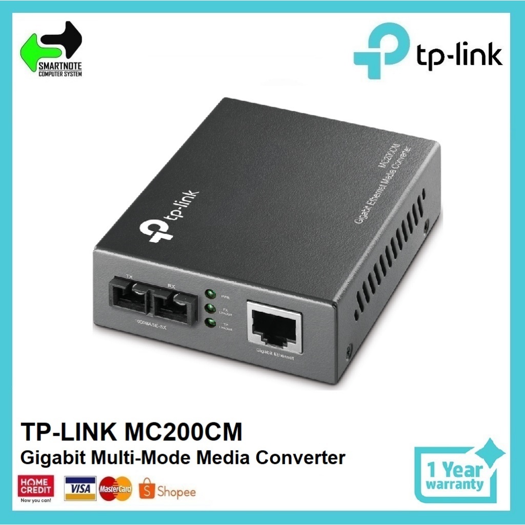 TP-Link MC200CM Gigabit Multi-Mode Media Converter | Shopee Philippines