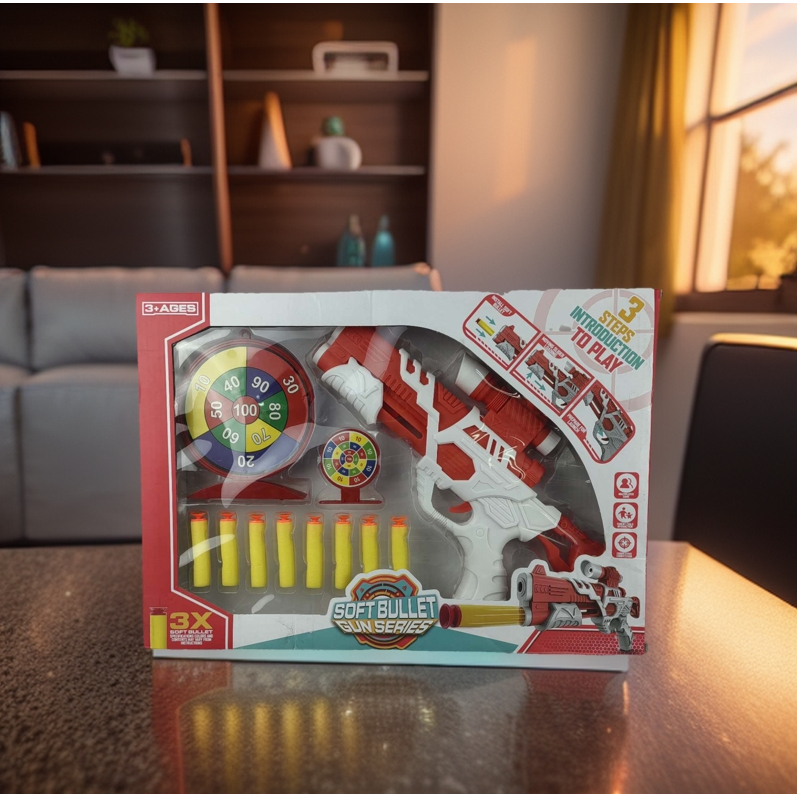 Children's shooting game shooting set with shooting target interactive ...