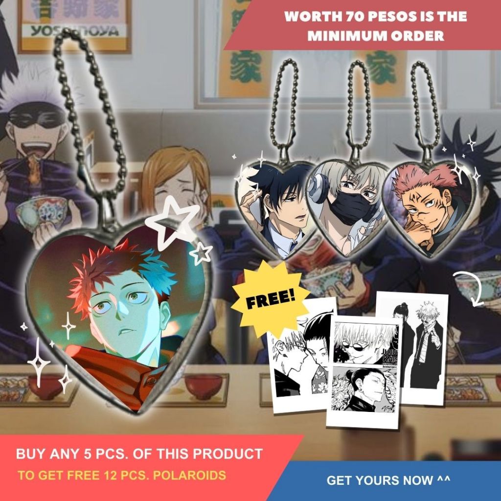 Jujutsu Kaisen Inumaki, Yuta, Itadori, Megumi and Sukuna Anime Heart ...