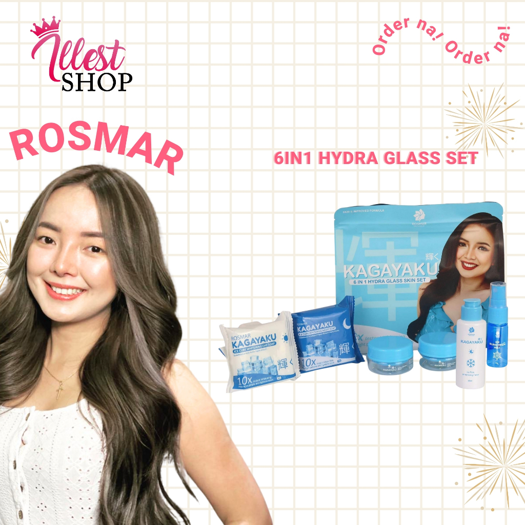 Rosmar 6 in 1 Kagayaku Hydra Glass Skin Set Maintenance Set | Shopee ...