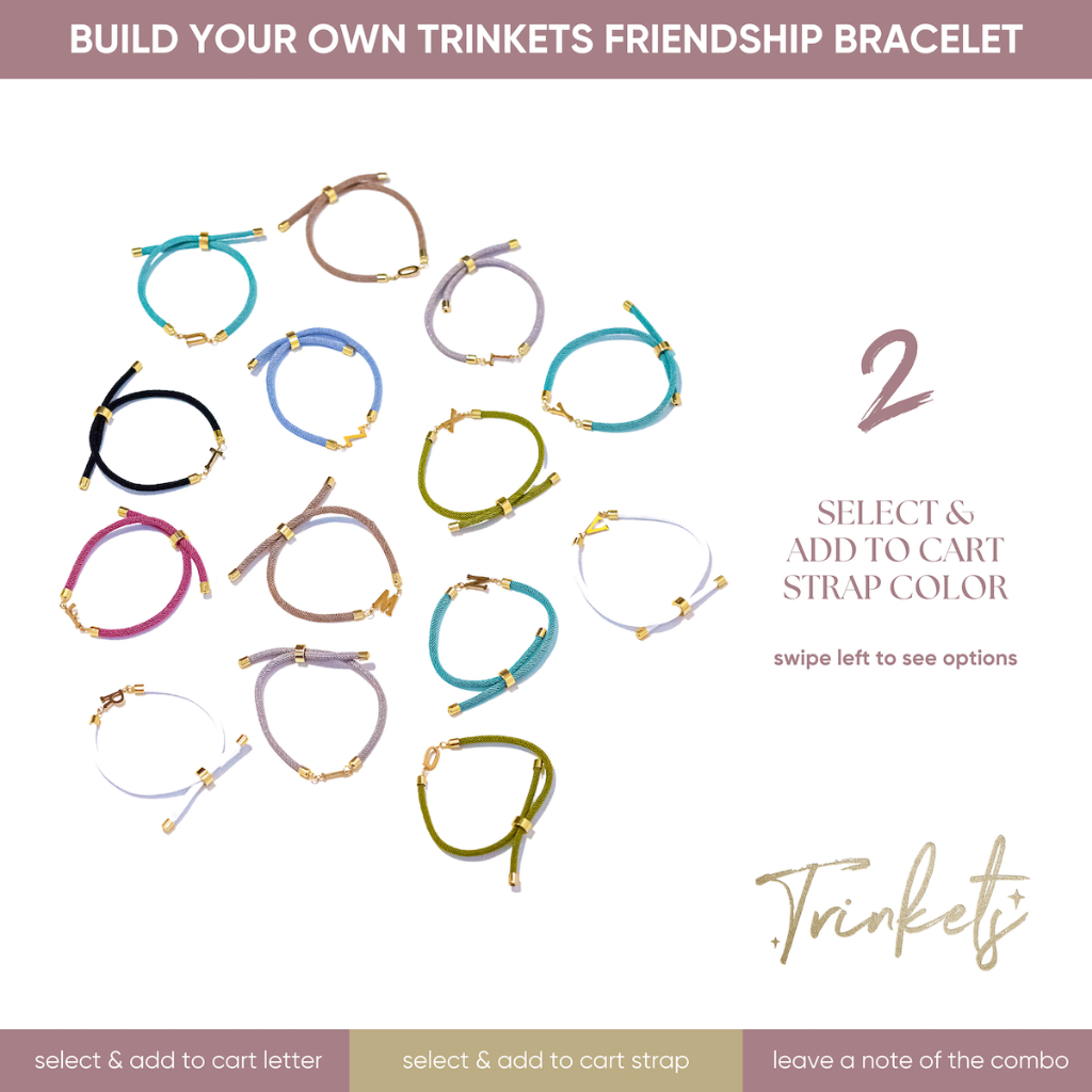 Trinkets Friendship Bracelet - Nylon Strap (no letter yet) | Shopee ...