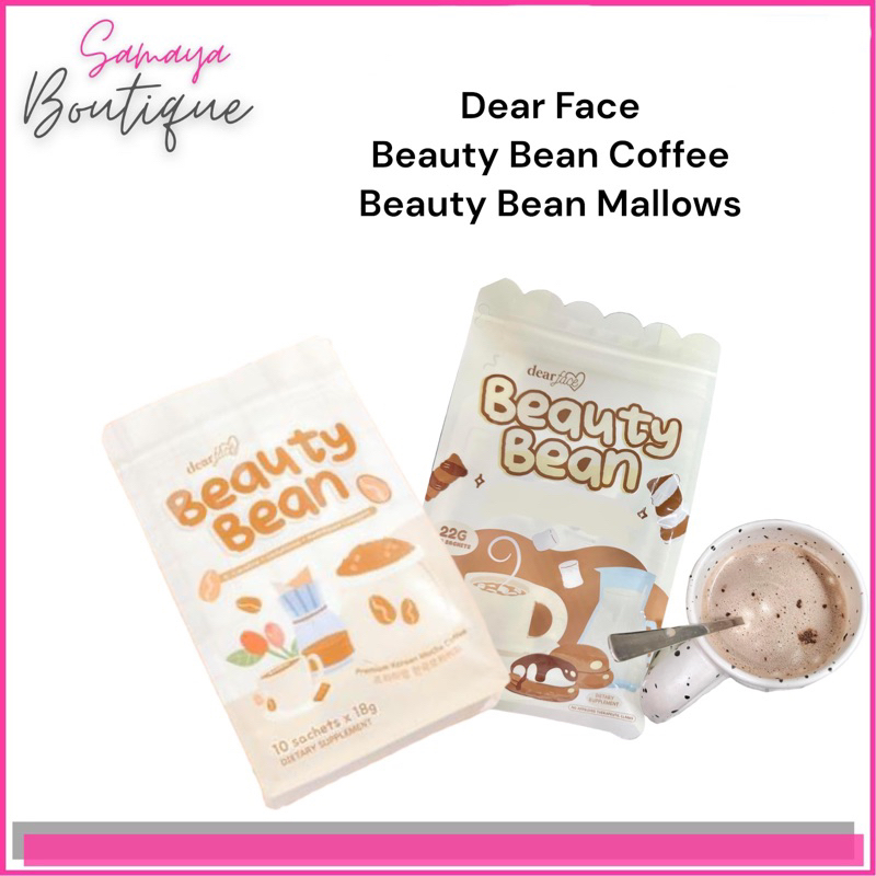 DEAR FACE BEAUTY BEAN COFFEE | BEAUTY BEAN CHOCO MALLOWS | Shopee ...