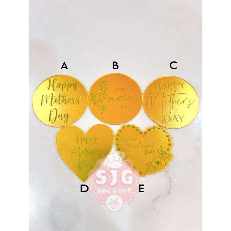 Mothers S Day Merry Christmas Acrylic Cake Topper Hw Happy Birthday