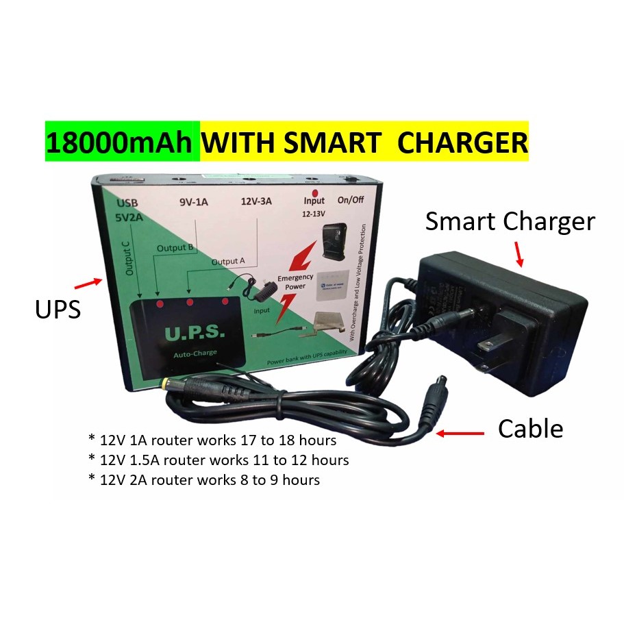 Uninterruptible Power Supply (UPS) for Routers (PLDT, Converge, Sky ...
