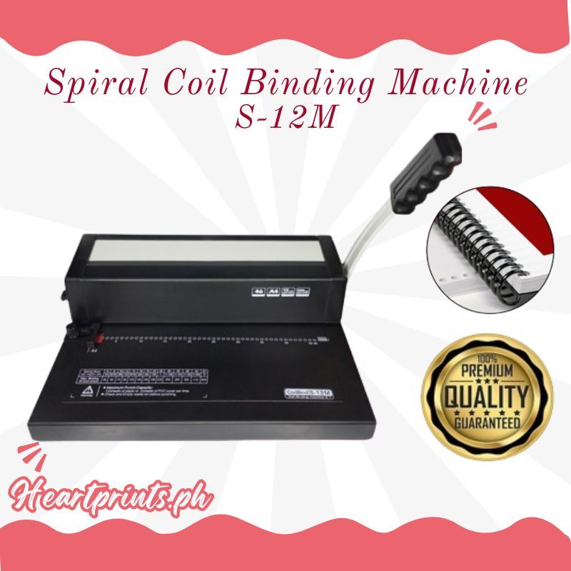 Q-S12M Spiral Coil Binding Machine A4 Size and below | Shopee Philippines