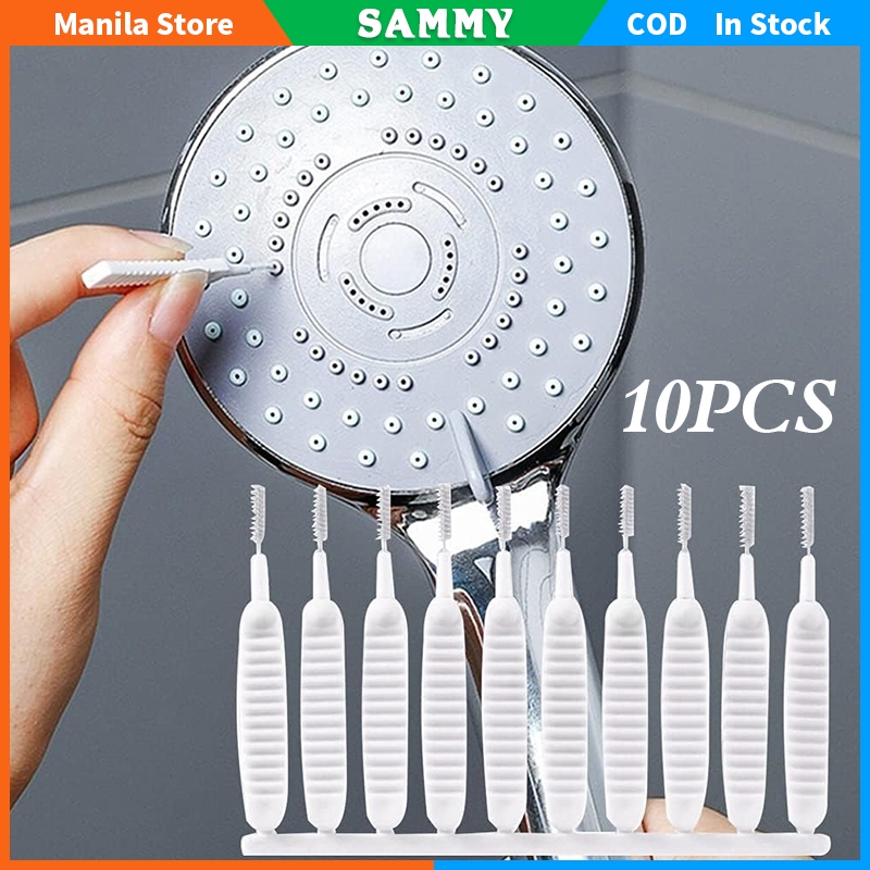 10Pcs Mini Cleaning Brush Bathroom Shower Head Nozzle Unblocking ...