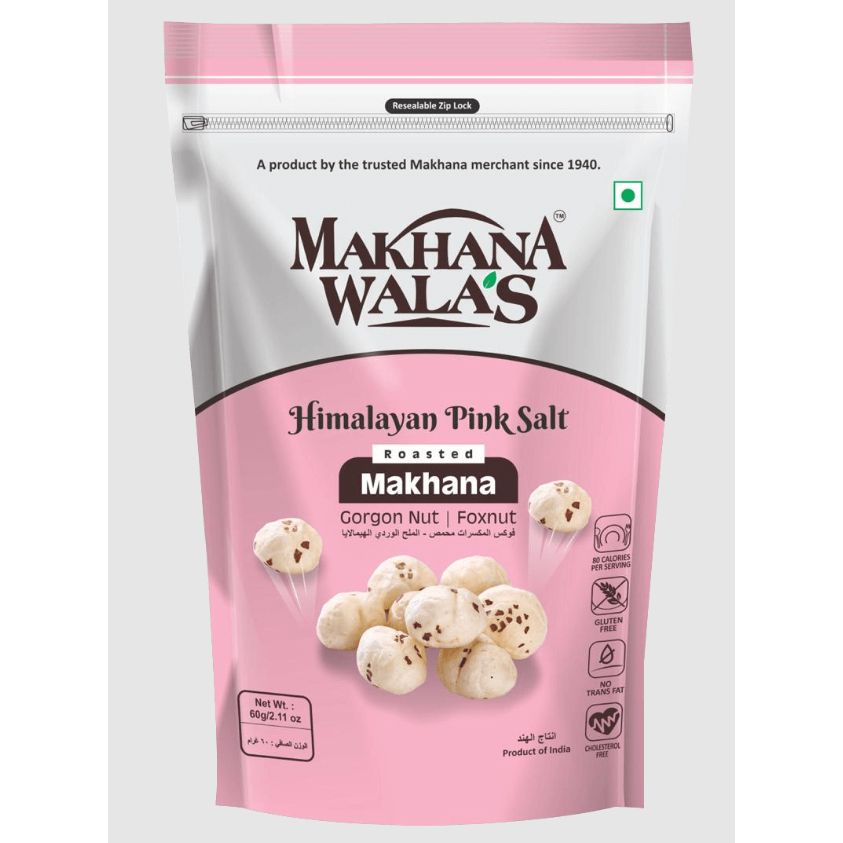 Makhana Walas Roasted Makhana - Himalayan Pink Salt - Fox Nuts / Lotus ...