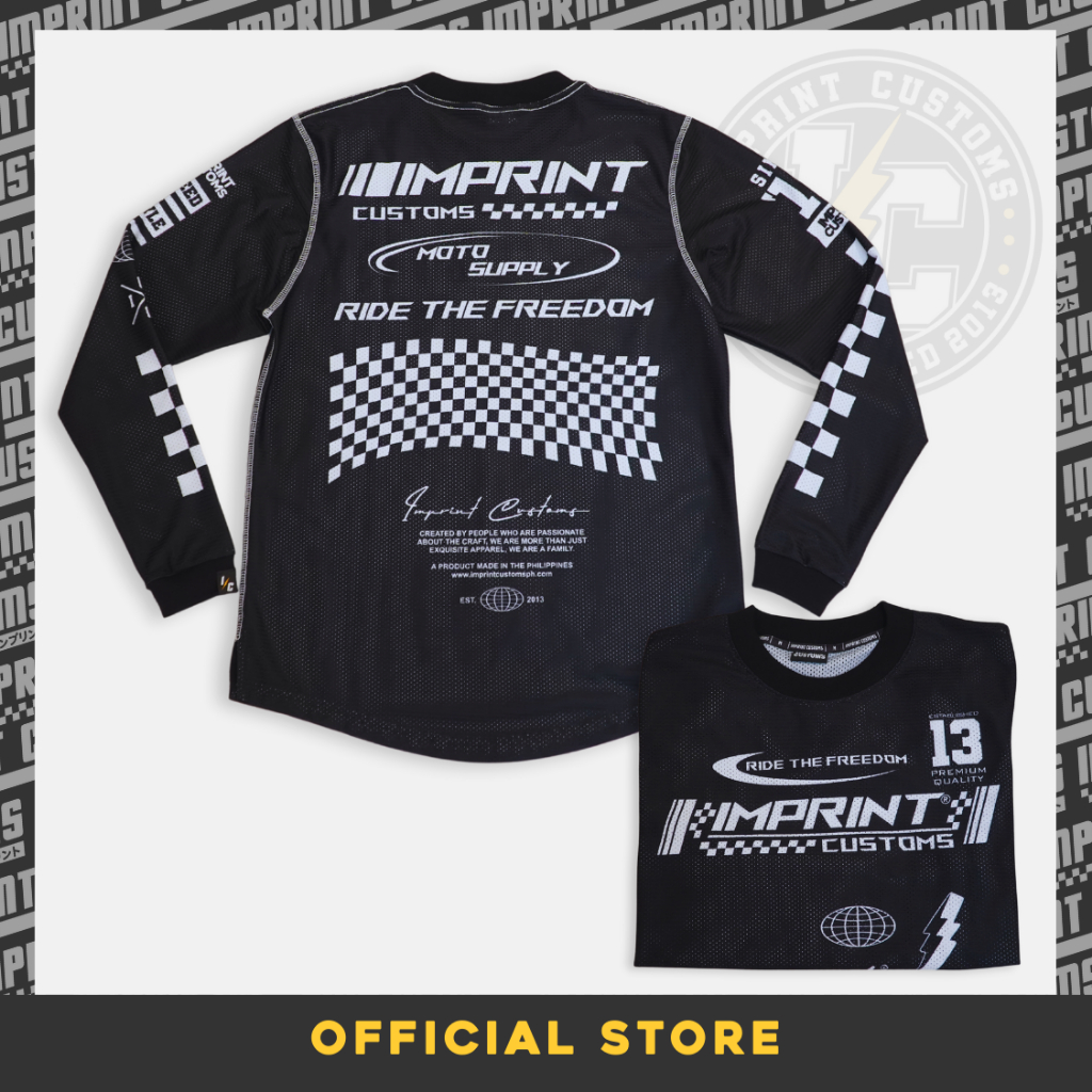 Imprint Customs - Premo Black Riding Jersey | Shopee Philippines