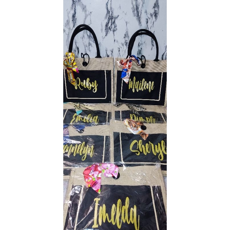 Personalised HTV Print Abaca Tote Bag/7 pcs | Shopee Philippines
