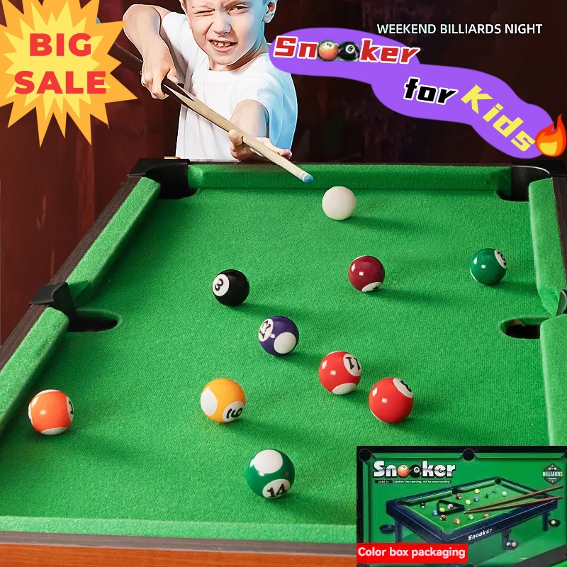 Mini Billiards Snooker Table Game Set Children's Toys | Shopee Philippines