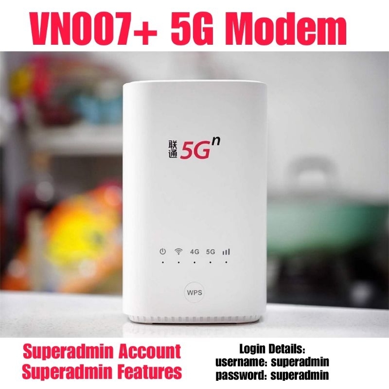 5G Modems VN007+ 5G Modem X28 Superadmin Features | Shopee Philippines