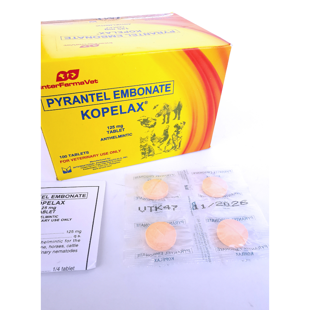 Kopelax 125mg (Pyrantel Embonate) 1 tablet | Shopee Philippines
